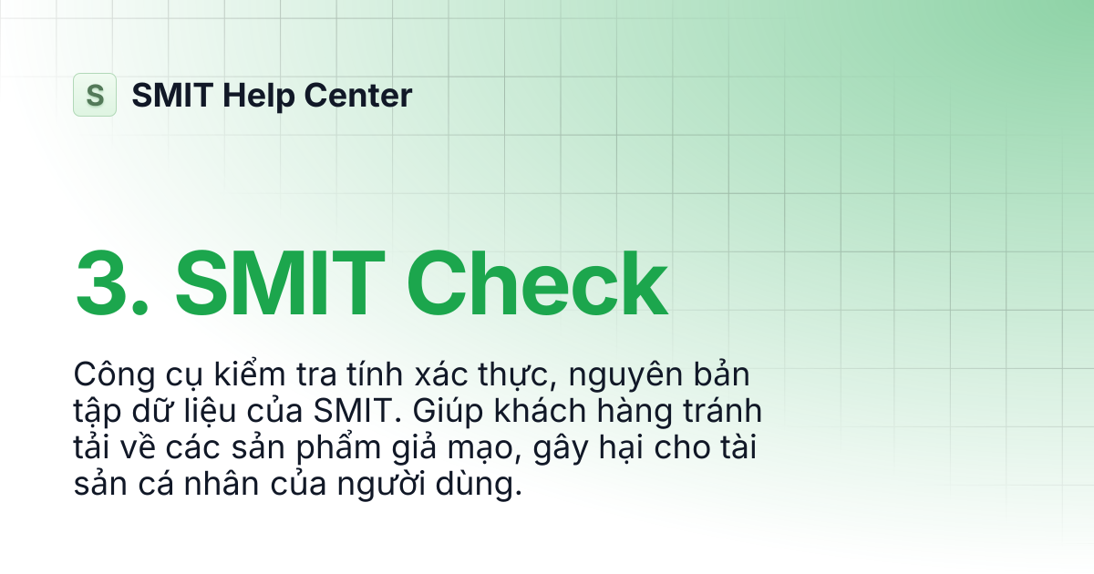 3. SMIT Check | Ads Check by SMIT | SMIT Help Center